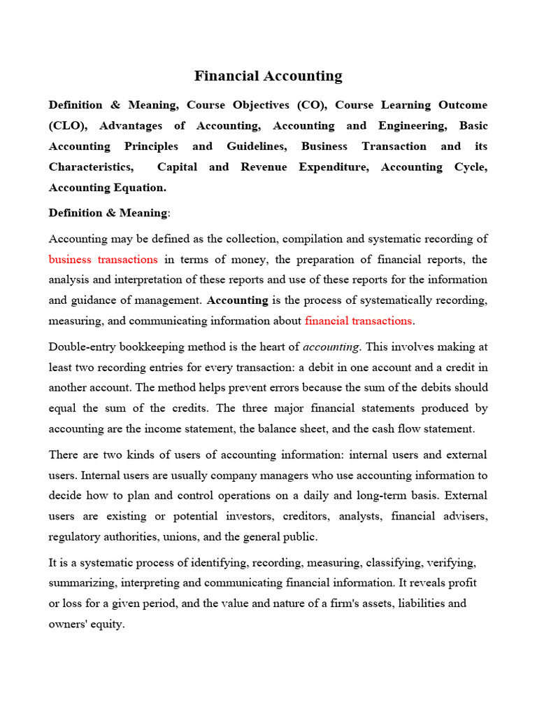 Accounting Introduction | PDF | Debits And Credits | Equity (Finance)