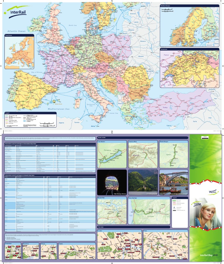 Interrail Map 2010 | PDF | Train | Rail Transport