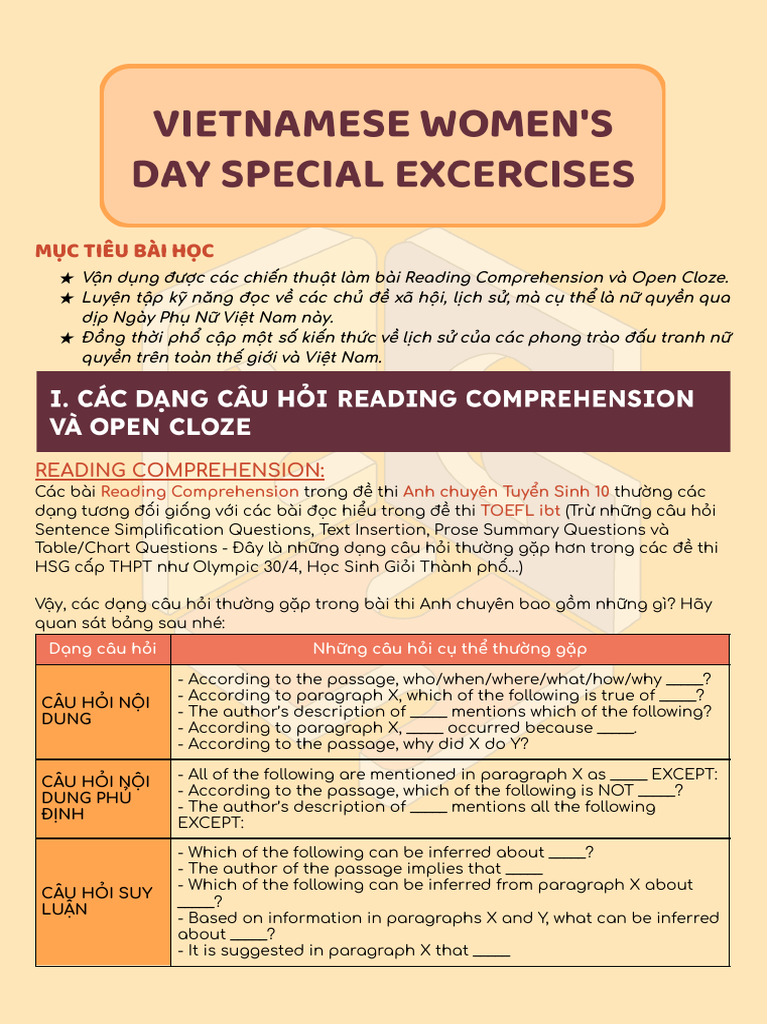 (2SG GEN 4) BÀI TẬP 20 - 10 | PDF