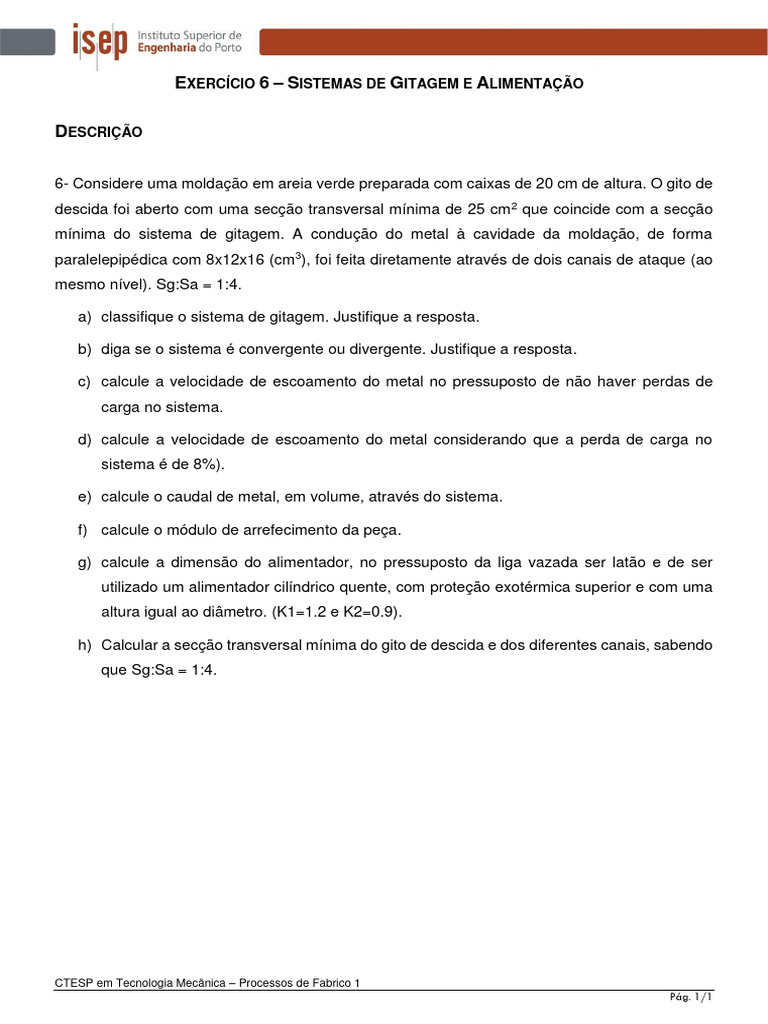 Exercicio 6 - PF1 | PDF | Métodos e Materiais de Ensino | Ciências e Matemática