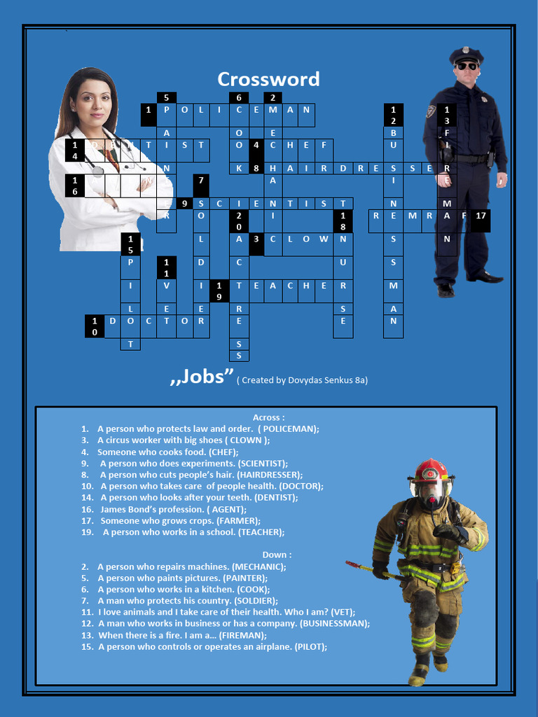 Crossword About Jobs | PDF