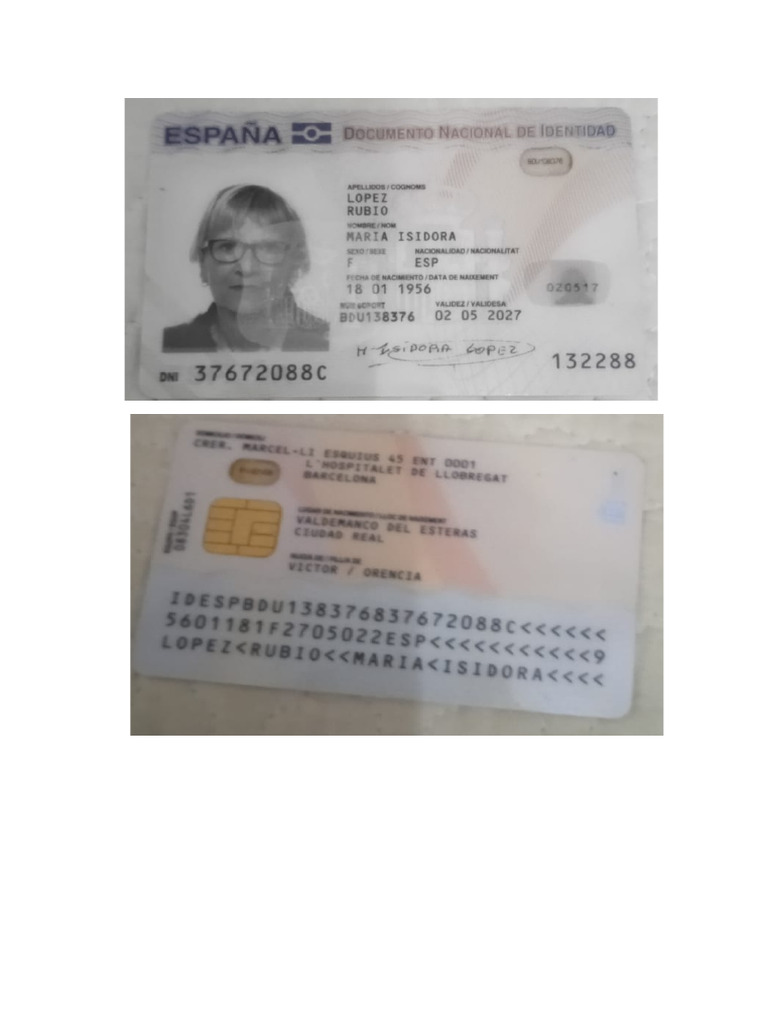 Dni - Maria Isidora Lopez Rubio | PDF