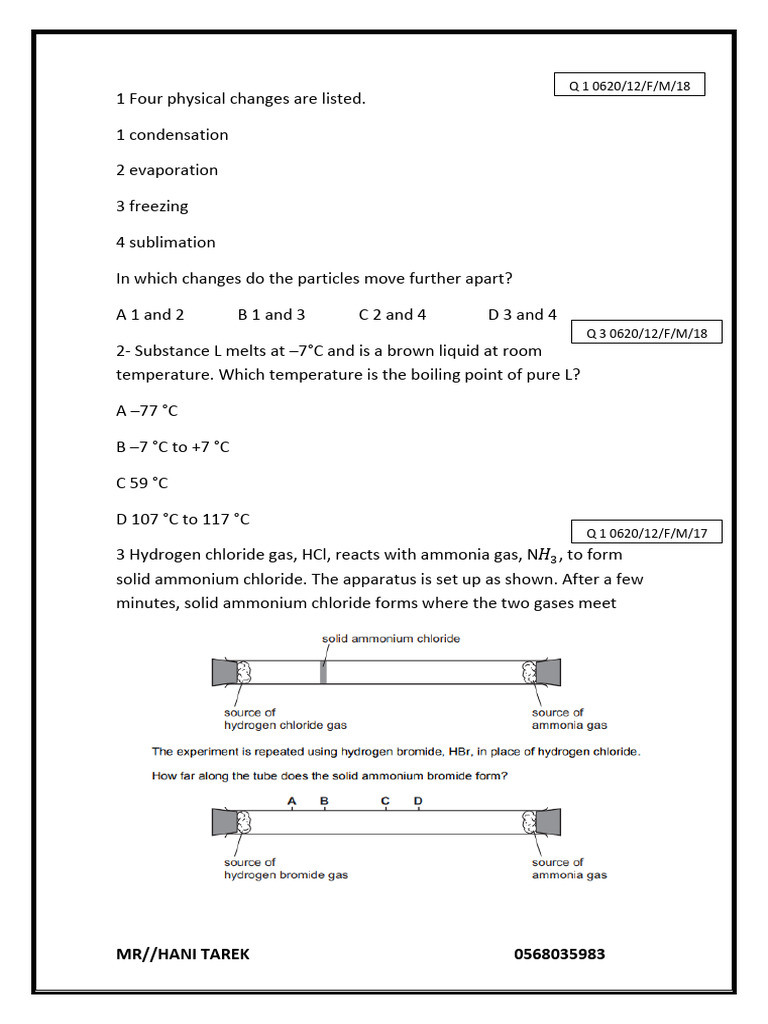 Work Sheet 8A CLASSIFIED | PDF | Industrial Processes | Applied And Interdisciplinary Physics
