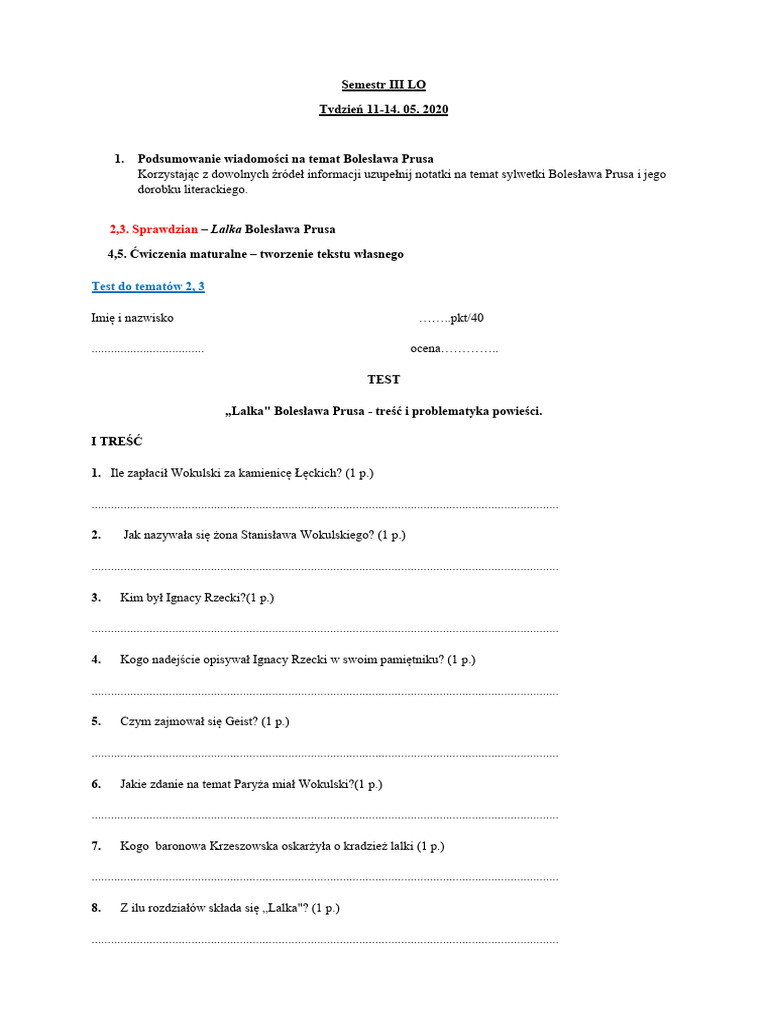 SemestrIIILOPolski11 15.05.2020 | PDF