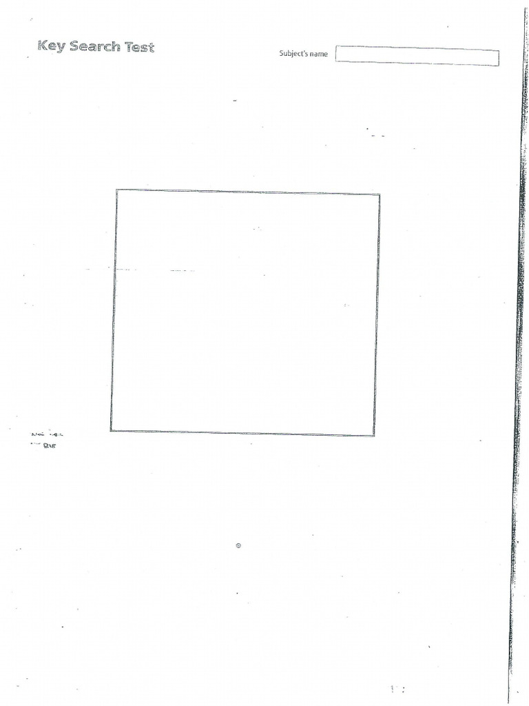 Key Search Test | PDF