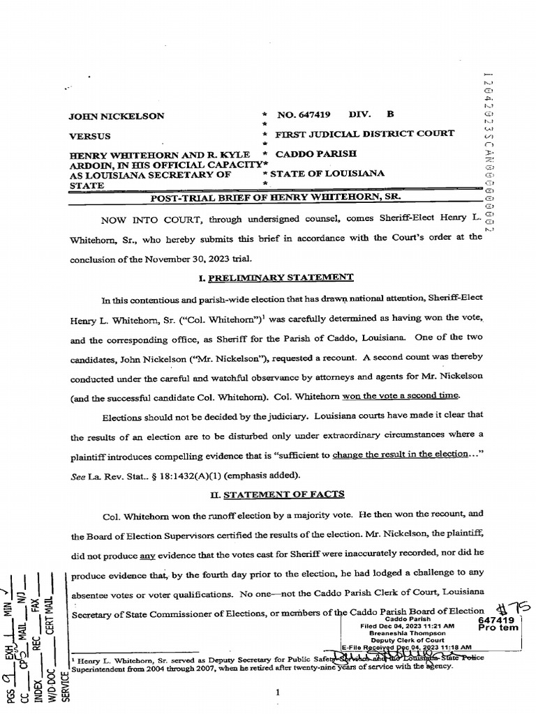Whitehorn Response Brief | PDF