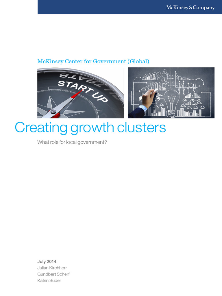 Creating Growth Clusters What Role For Local Government | PDF | Startup ...