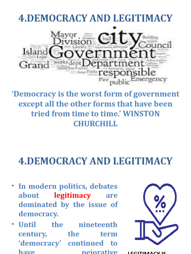 Democracy and Legitimacy | PDF | Democracy | Political Ideologies
