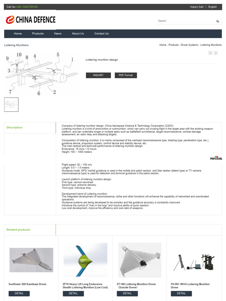 Overview of Loitering Munitions Design | PDF | Unmanned Aerial Vehicle ...