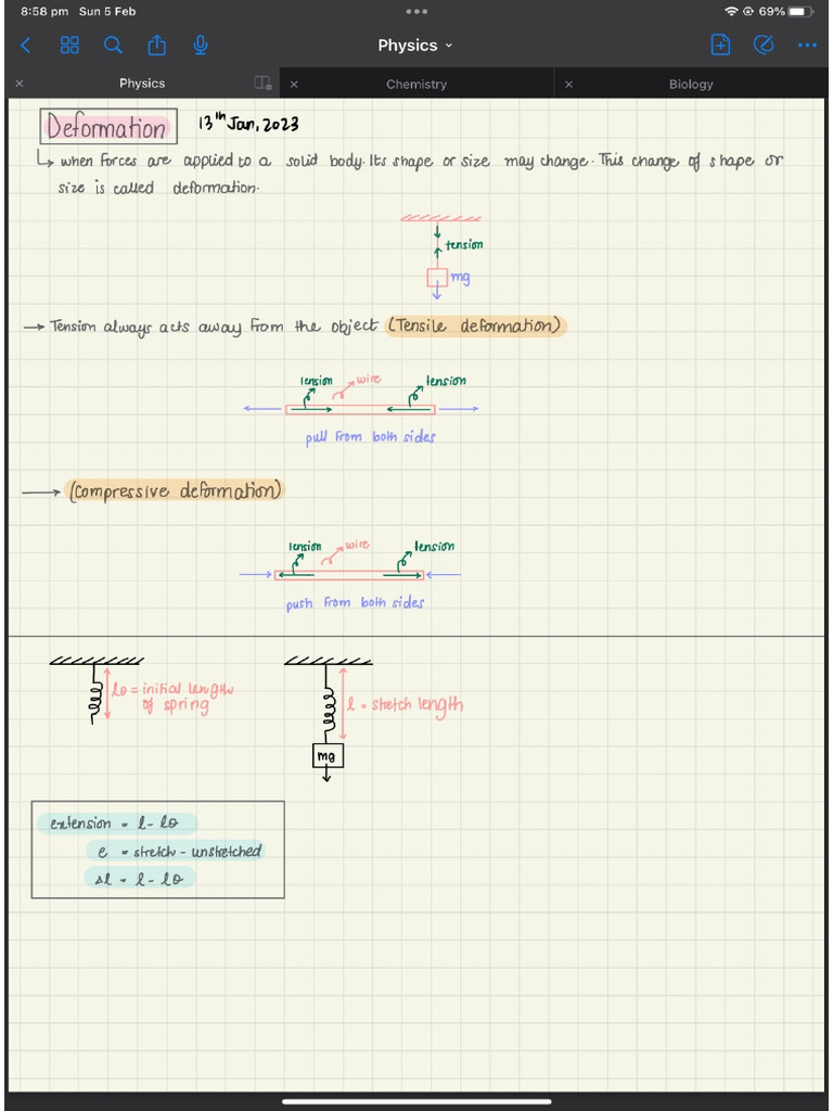 PHYSICS Deformation | PDF