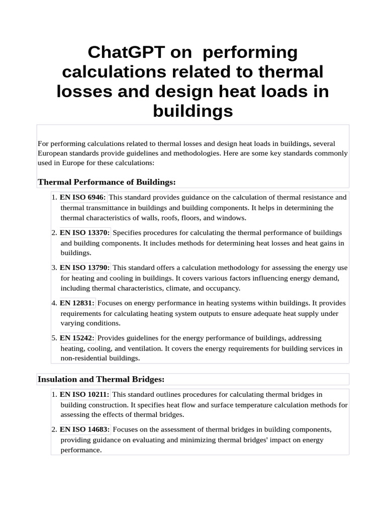 Chatgpt Thermal Loads Pdf Heat Heat Transfer 