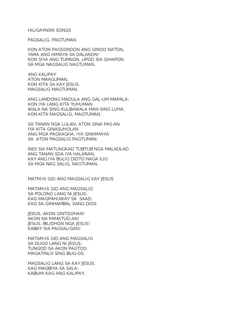Hiligaynon Songs | PDF