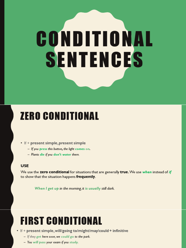 Conditional Sentences | Download Free PDF | Grammar | Linguistics