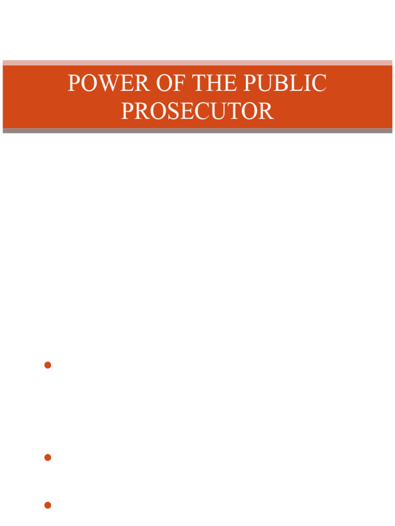 Power of The Public Prosecutor | PDF | Prosecutor | Magistrate