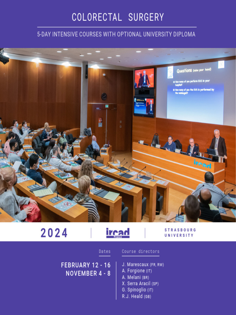 Ircad 2024 - Colorectal Surgery Intensive Courses - Program | PDF ...