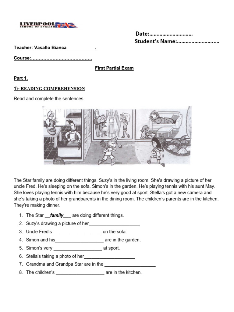 First Partial Exam Junior | PDF