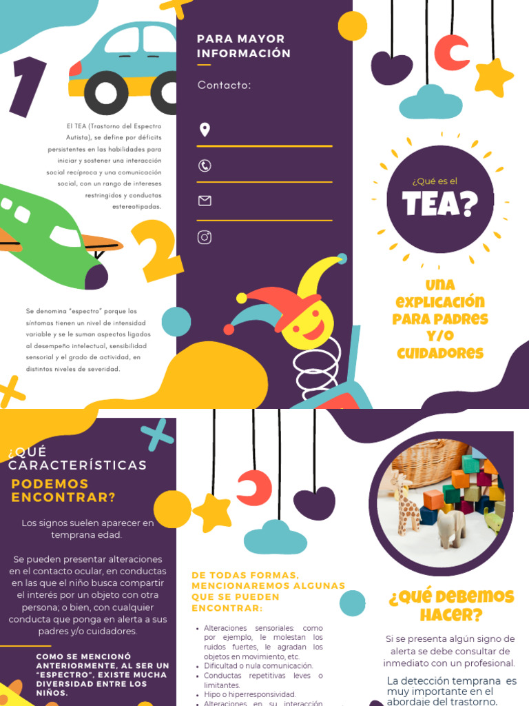 Qué Es El TEA | PDF | Espectro autista | Conceptos psicologicos