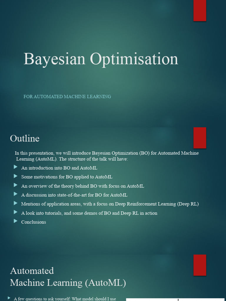 Bayesian Optimisation (AutoML) | PDF | Machine Learning | Mathematical Optimization