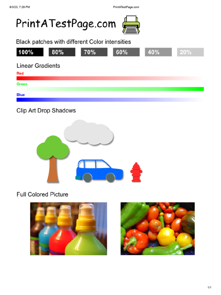 Test Page Color | PDF