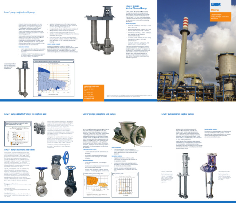 Lewis Pumps Comprehensive Brochure | PDF | Pump | Valve