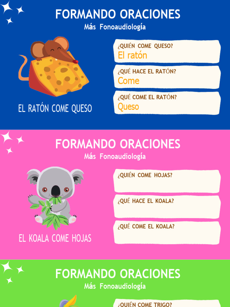 Formando Oraciones | PDF