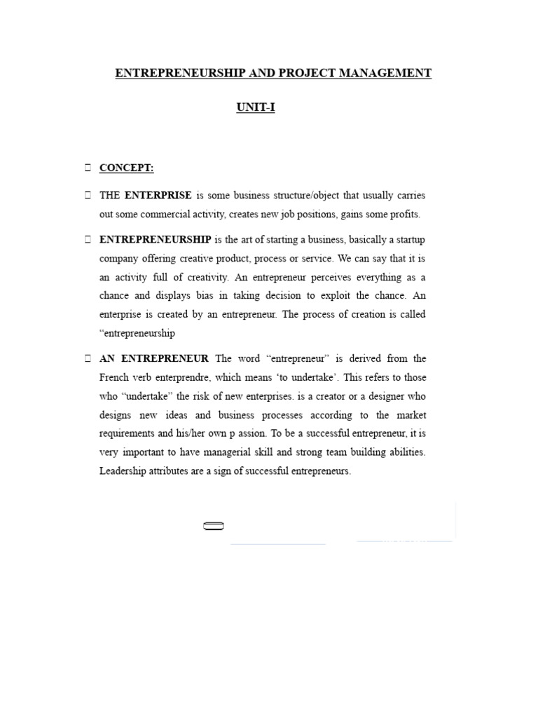 Pme Unit 1 Pdf Entrepreneurship Motivation