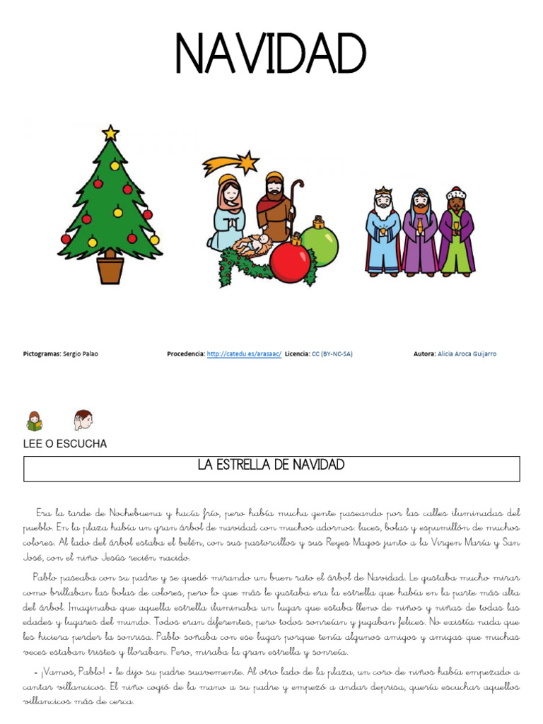 Cuento La Estrella de Navidad | PDF | Navidad | Nochebuena