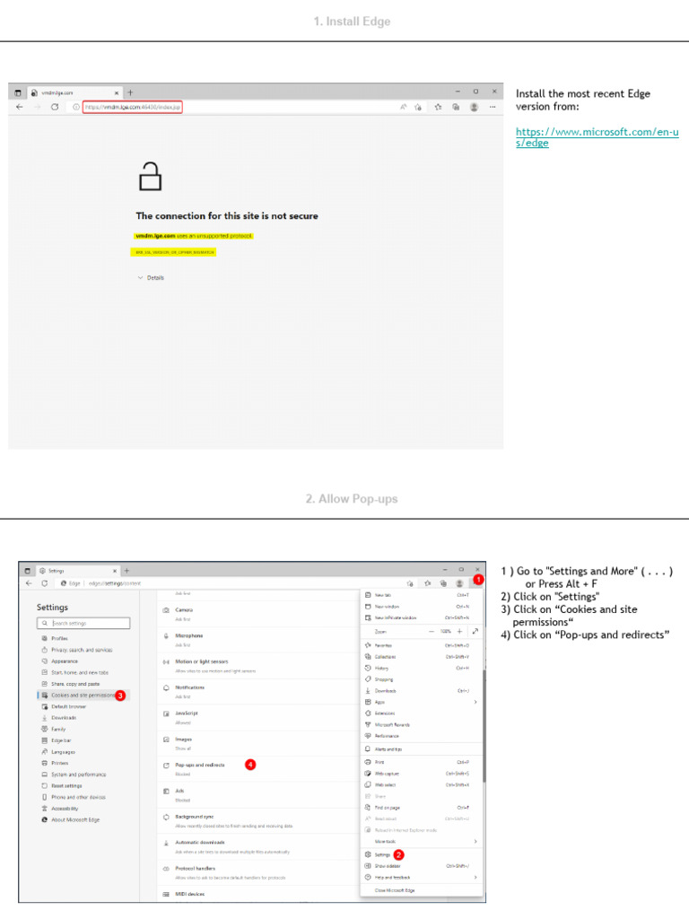 VMDM Setup Edge | PDF