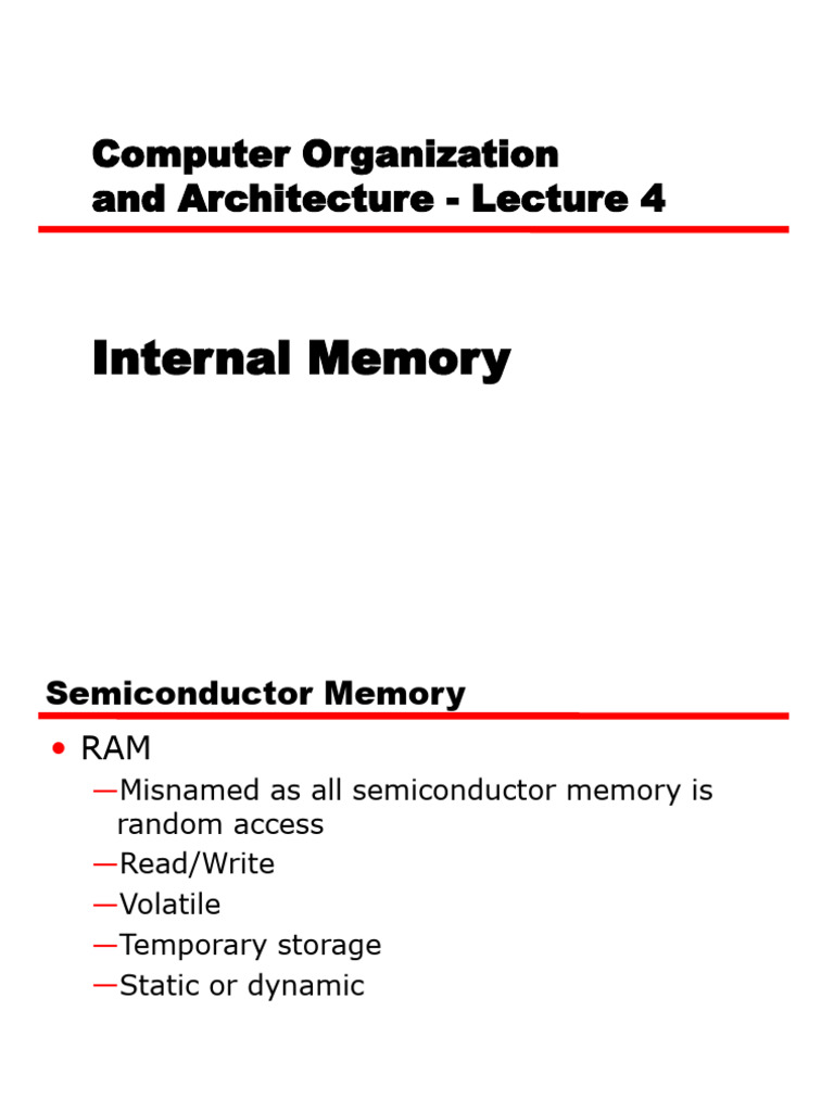 English | PDF | Random Access Memory | Computer Memory