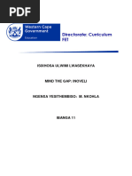 Incwadana Yokuziqhelanisa GR 12 Ikota 3 - 2023 | PDF