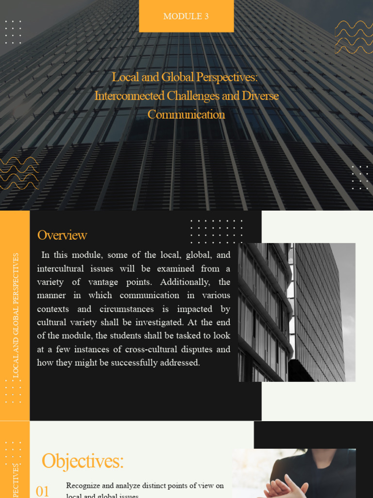 Local and Global Perspectives Interconnected Challenges and Diverse ...