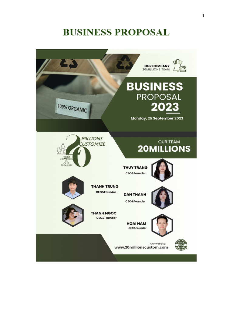 Business Proposal | PDF | Fashion | Brand