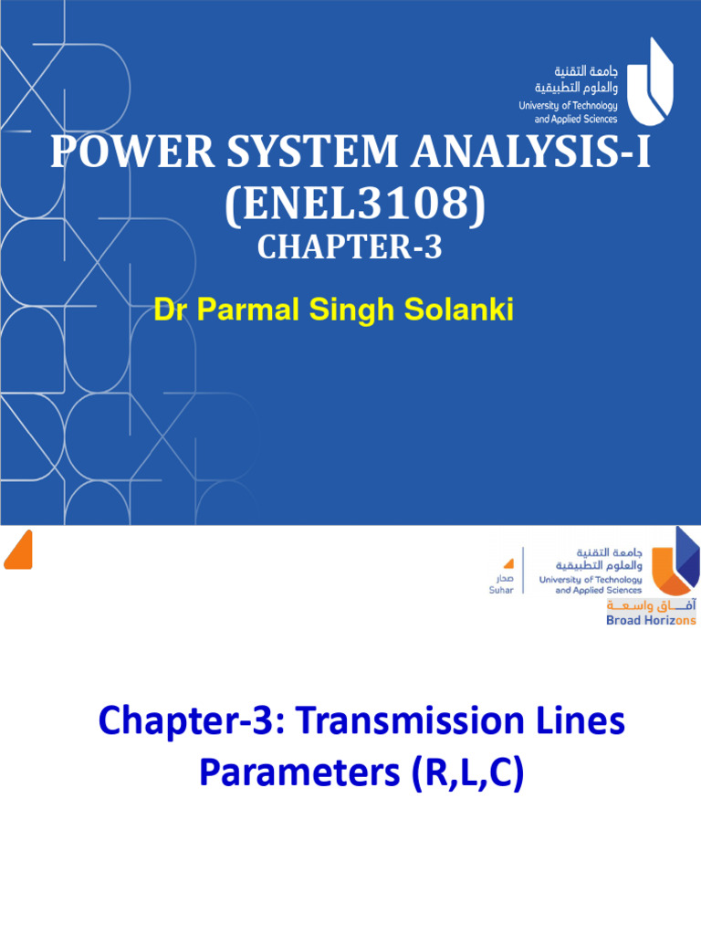Cahpter-3-Transmission Line Parameters | PDF | Electrical Impedance | Transmission Line