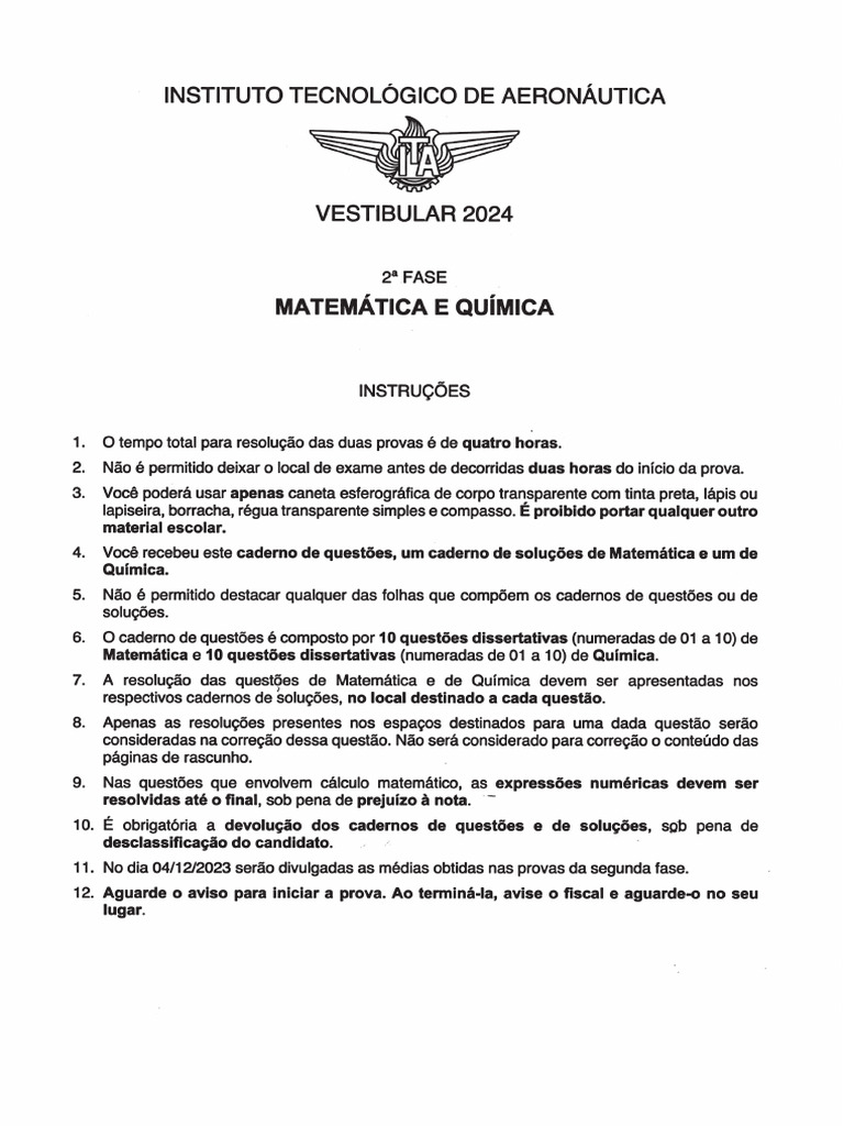 2u Fase Matematica Quimica 1699396165.1680518307 | PDF