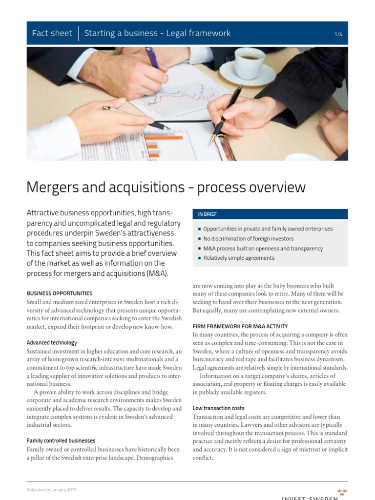 Mergers and Acquisitions Process Overview | PDF | Mergers And ...
