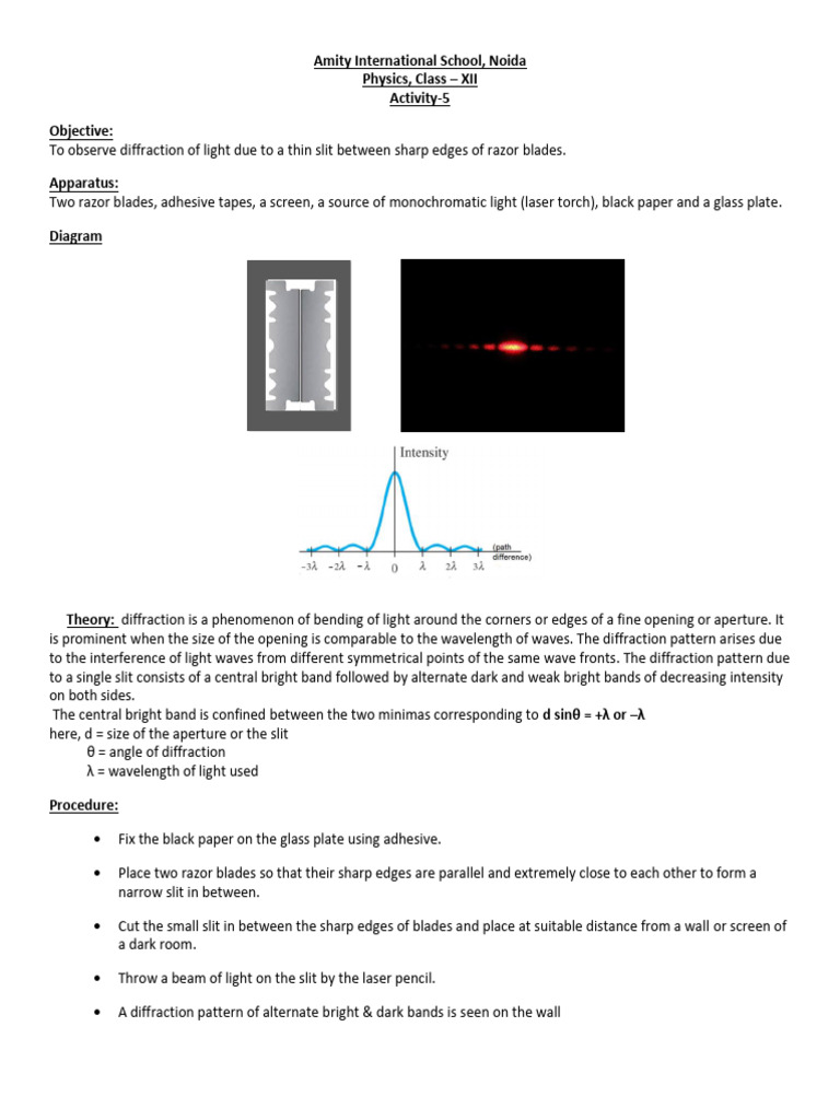 Act 5 Diffraction Pdf