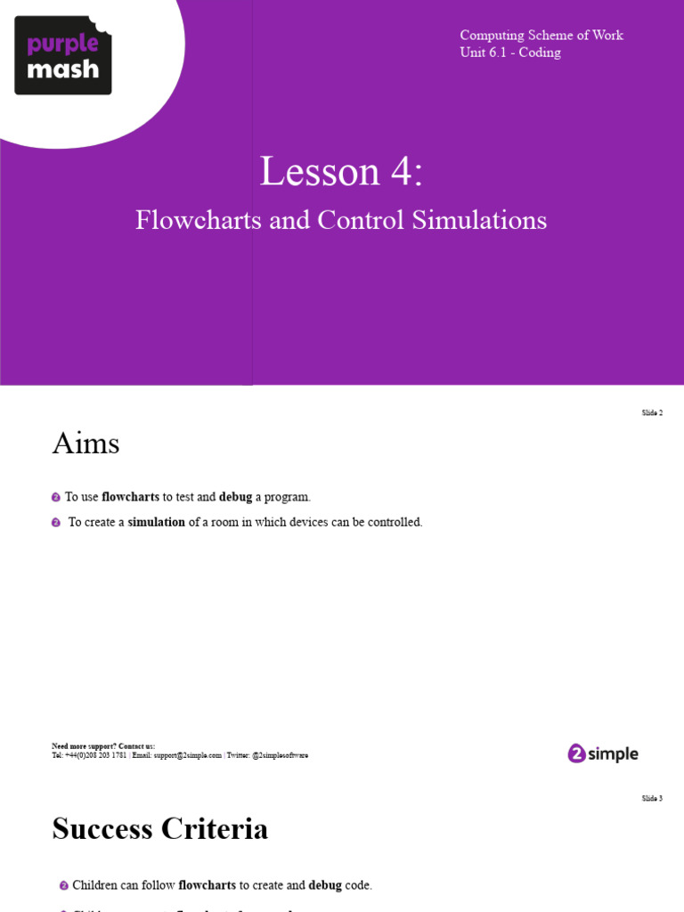Unit 6.1 - Coding - Lesson 4 - Slideshow - New2Code | PDF | Simulation ...