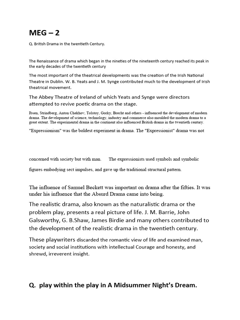 MEG 2 Assignment | PDF | Existentialism | A Midsummer Night's Dream