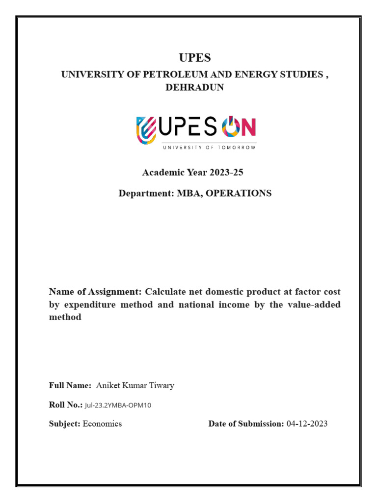 Economics Assignment 2 | PDF