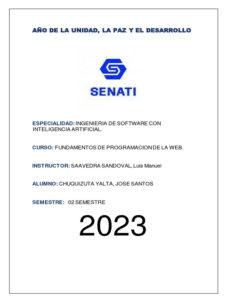 Entregable 01 Jose Fund de La Web | PDF | HTML | Desarrollo web