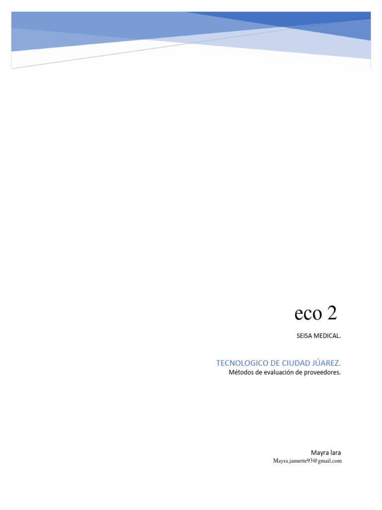 Eco 2 | PDF | Evaluación | Economias