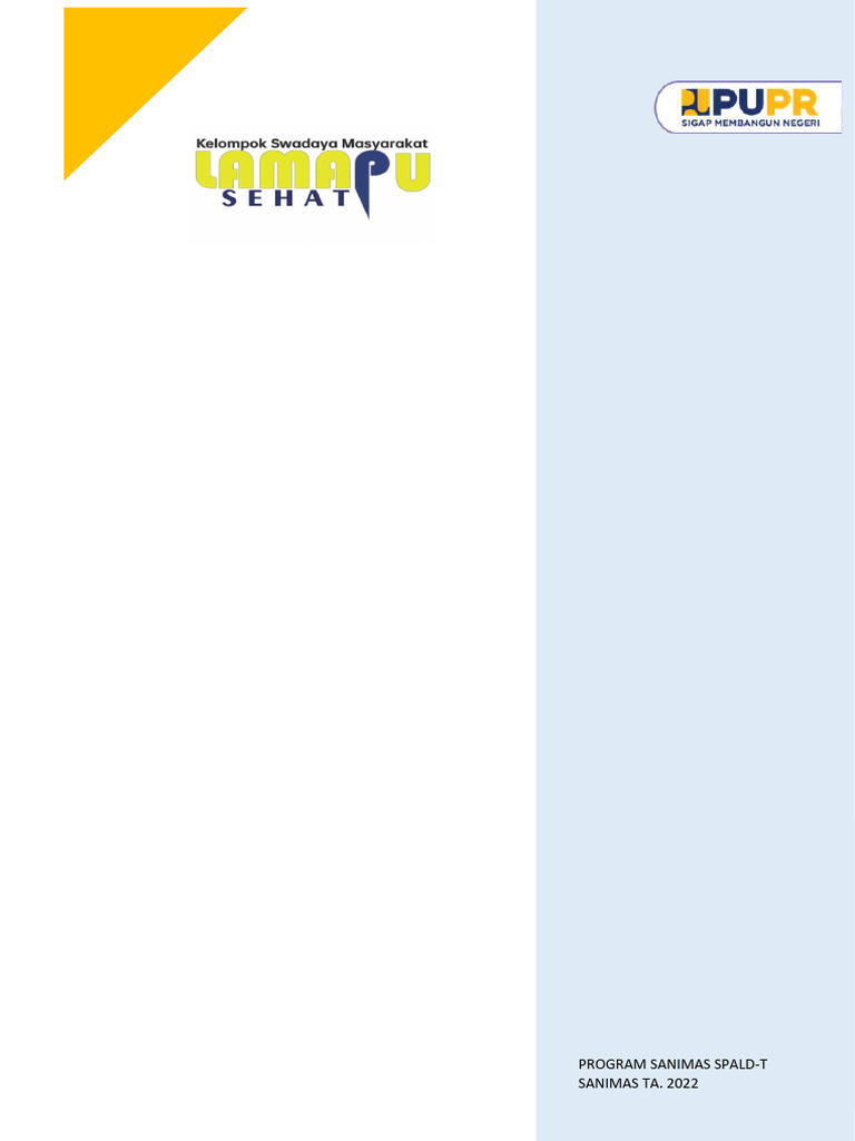 Sampul LPJ Dan Lembar Verifiasi Spald-S | PDF | Bisnis | Pengelolaan Keuangan & Uang