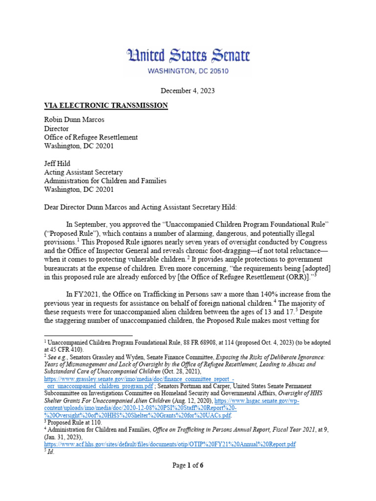 Letter To Marcos and Hild Re Proposed Rule - 12.4.23 For TRANSMITTAL ...