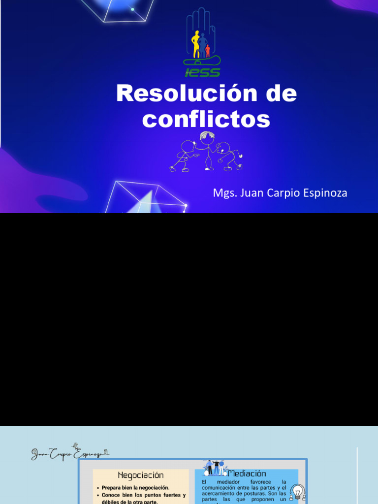 RESOLUCIÓN DE CONFLICTO IESS | PDF | Conflicto (proceso) | Comunicación no verbal