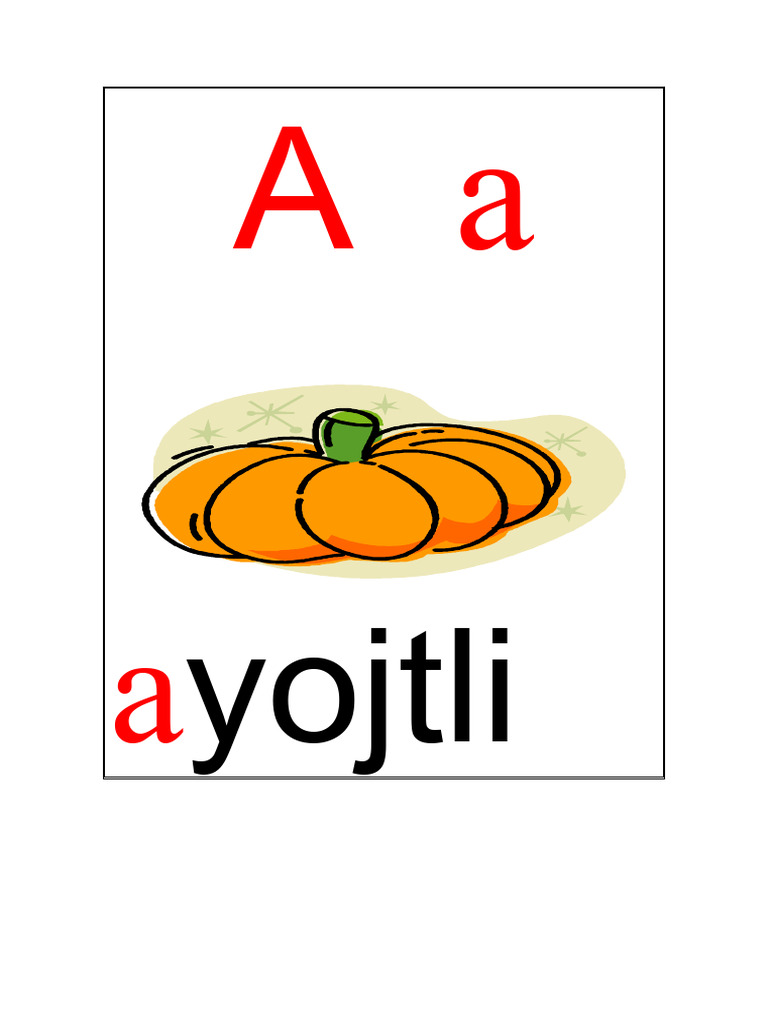 Alfabeto Nahuatl | PDF