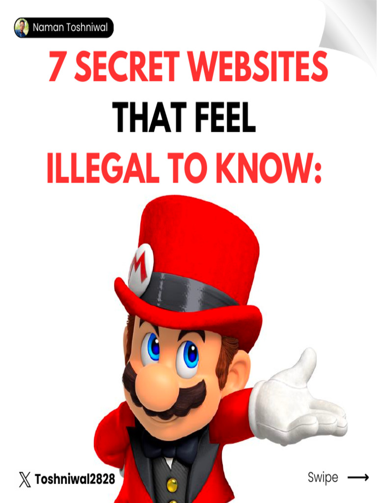 7 Secret Websites That Feel Illegal To Know | PDF