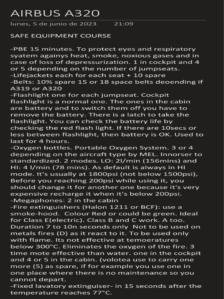 AIRBUS A320 Notssss | PDF