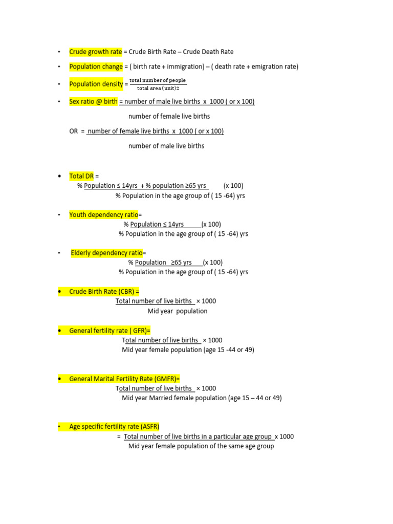 Worksheet 2 Calculation | PDF | Total Fertility Rate | Fertility