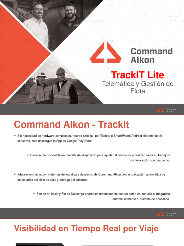 Presentacion Command Alkon TrackIt Lite - 2023 | PDF | Aplicación movil ...
