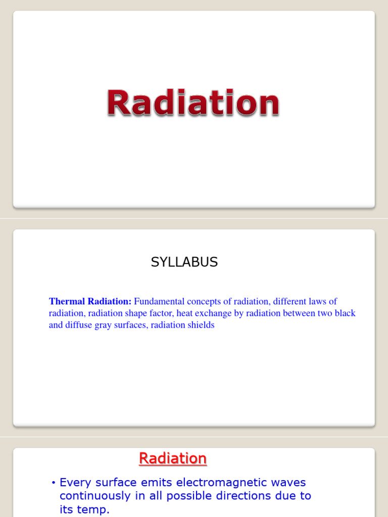 Unit 4. Radiation | PDF | Light | Waves